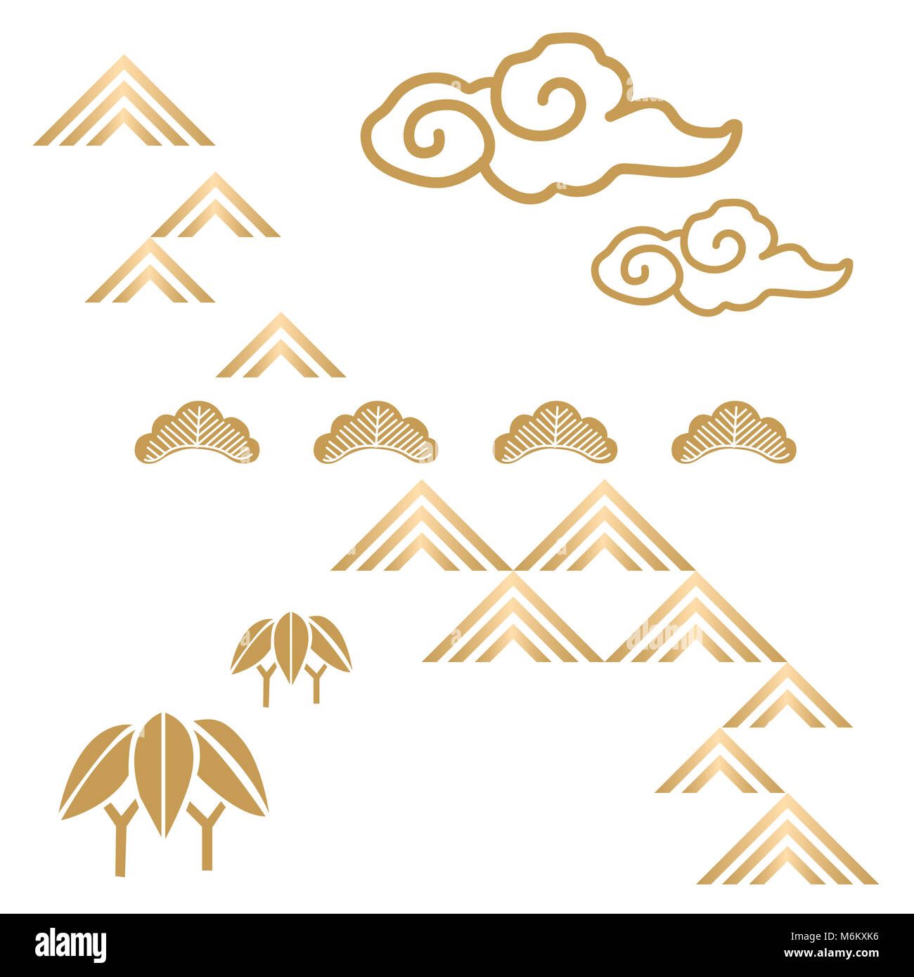 Japanese cloud vector hi-res stock photography and images - Alamy