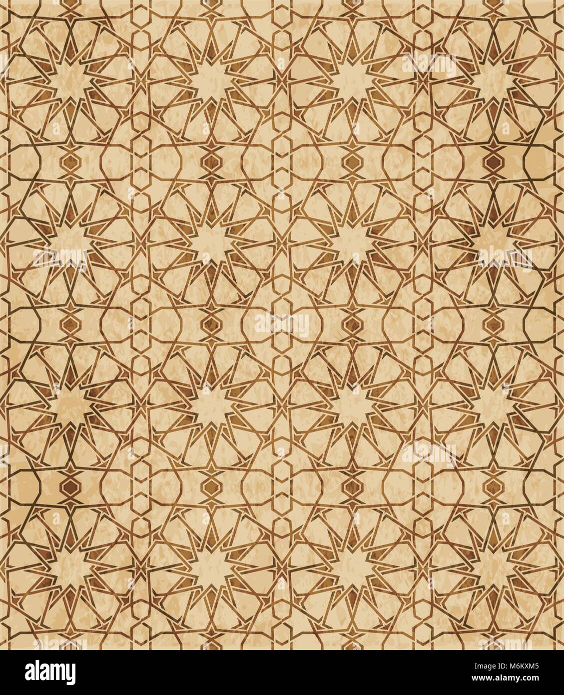 Retro brown Islam seamless geometry pattern background eastern style ...