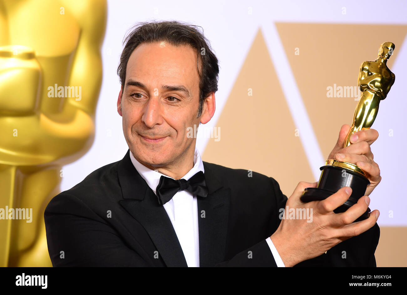 Alexandre Desplat with his Original Score Oscar for The Shape of Water ...