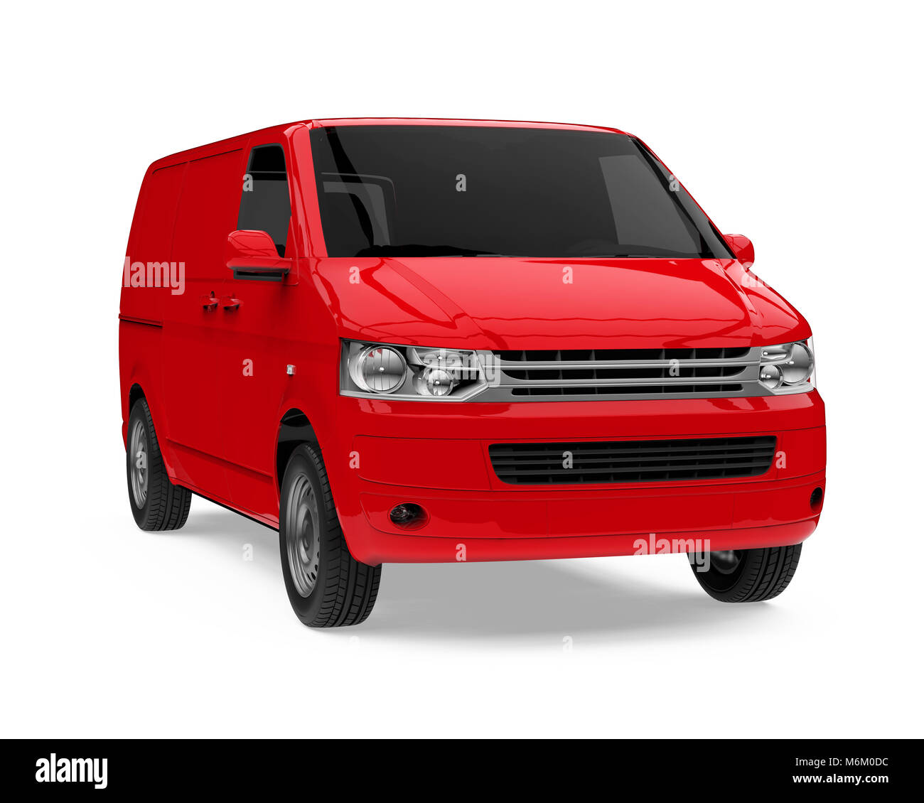 Delivery Van Isolated Stock Photo - Alamy