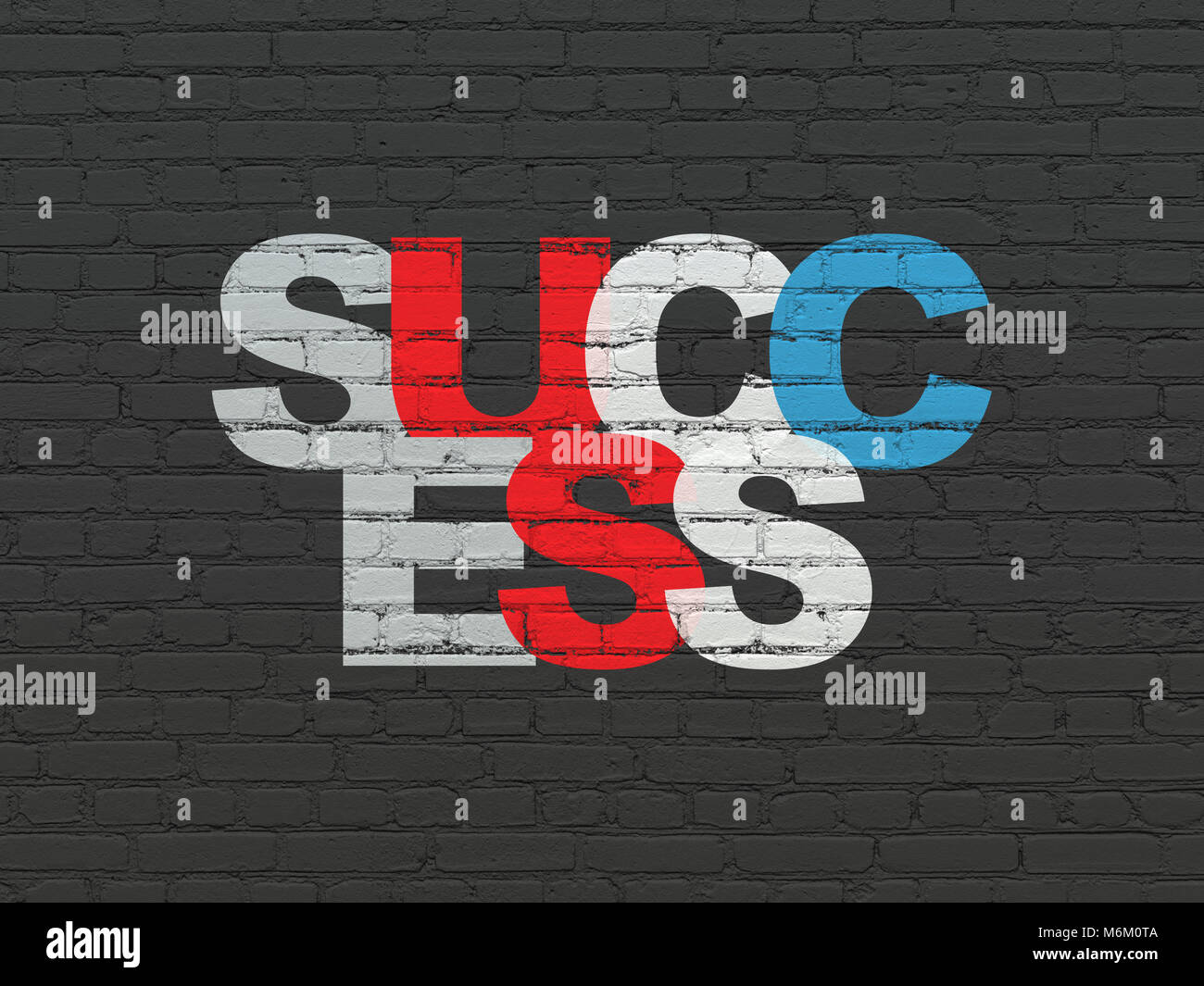 Business concept: Success on wall background Stock Photo - Alamy