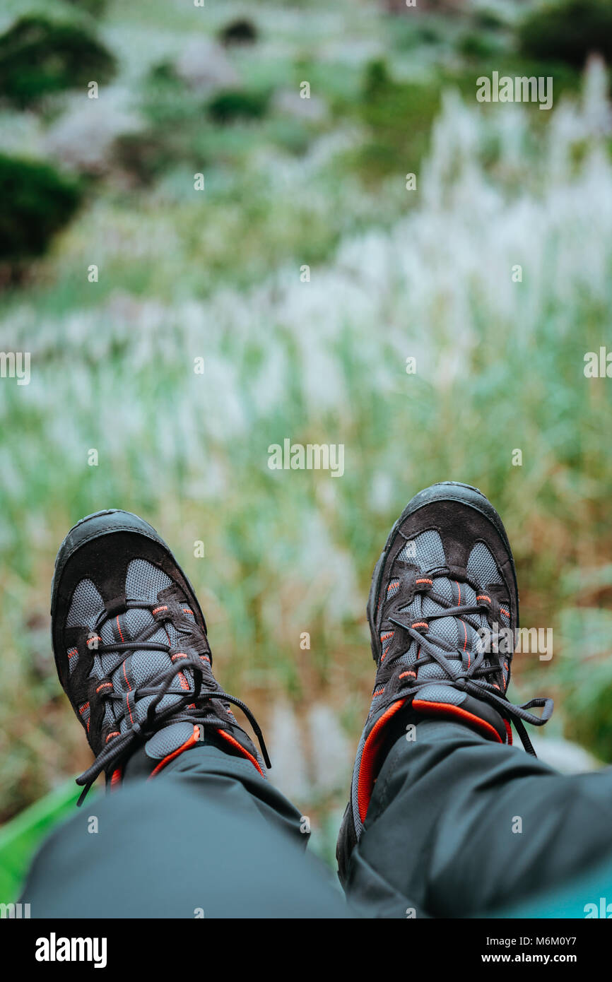 Hanging feet hi-res stock photography and images - Alamy