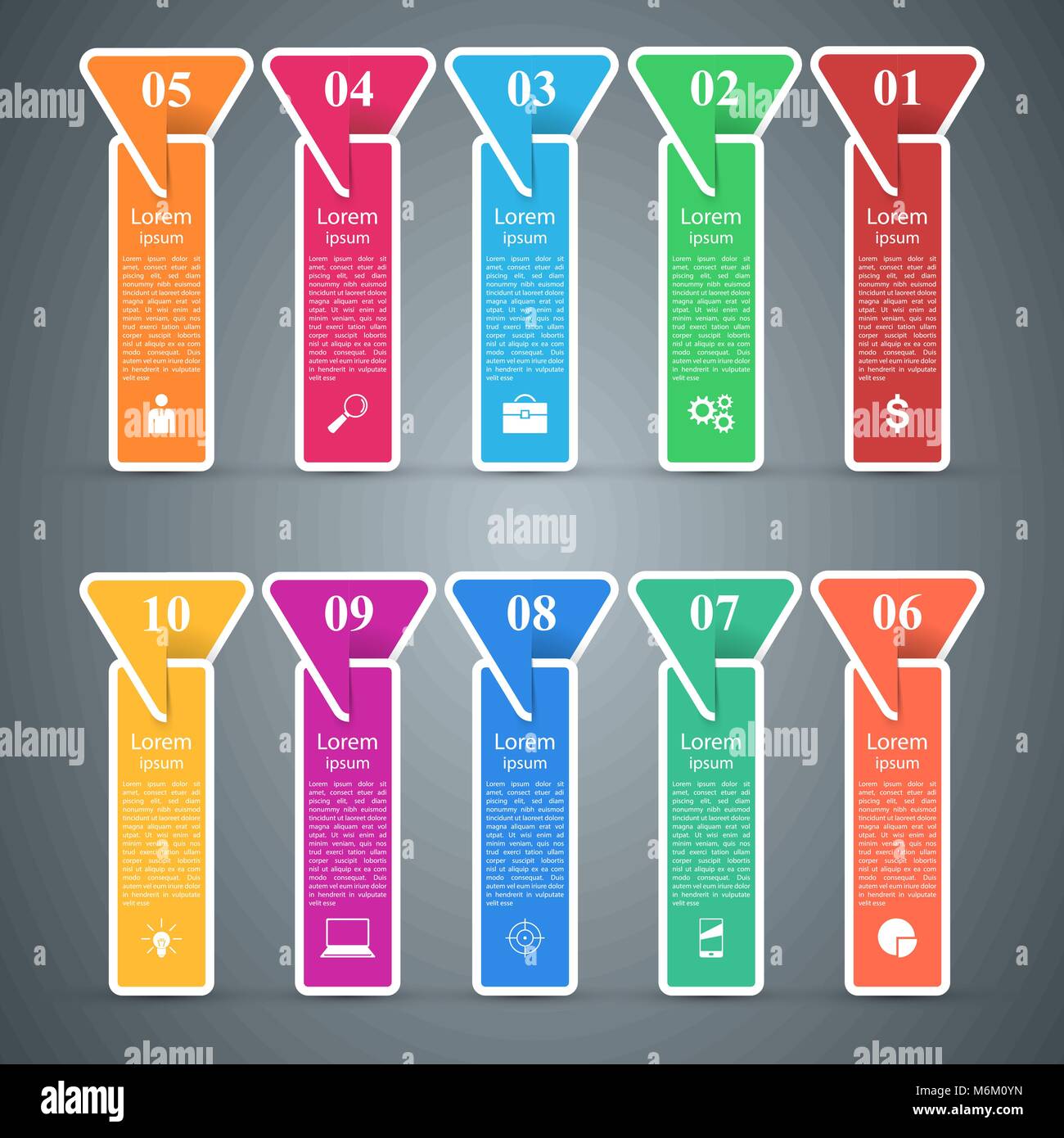 Infographic Design List 10 Items High Resolution Stock Photography and ...