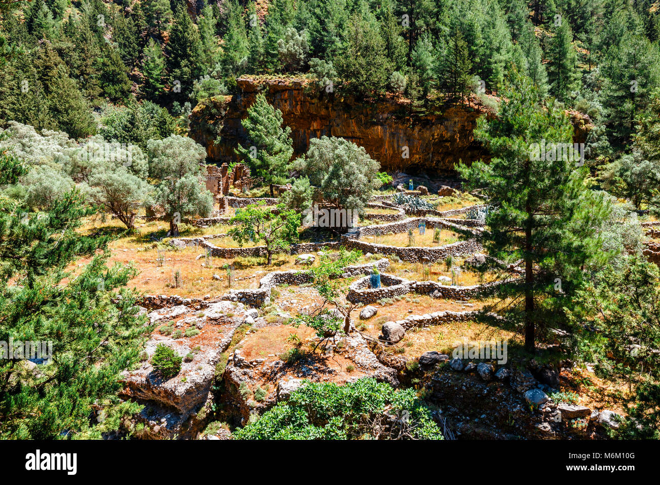 Hiking path through Samaria Gorge in Central Crete Stock Photo - Alamy