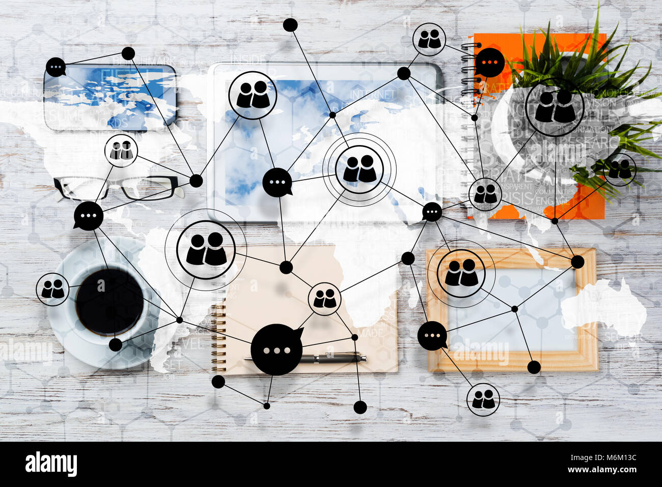 Social connection and networking concepts Stock Photo - Alamy