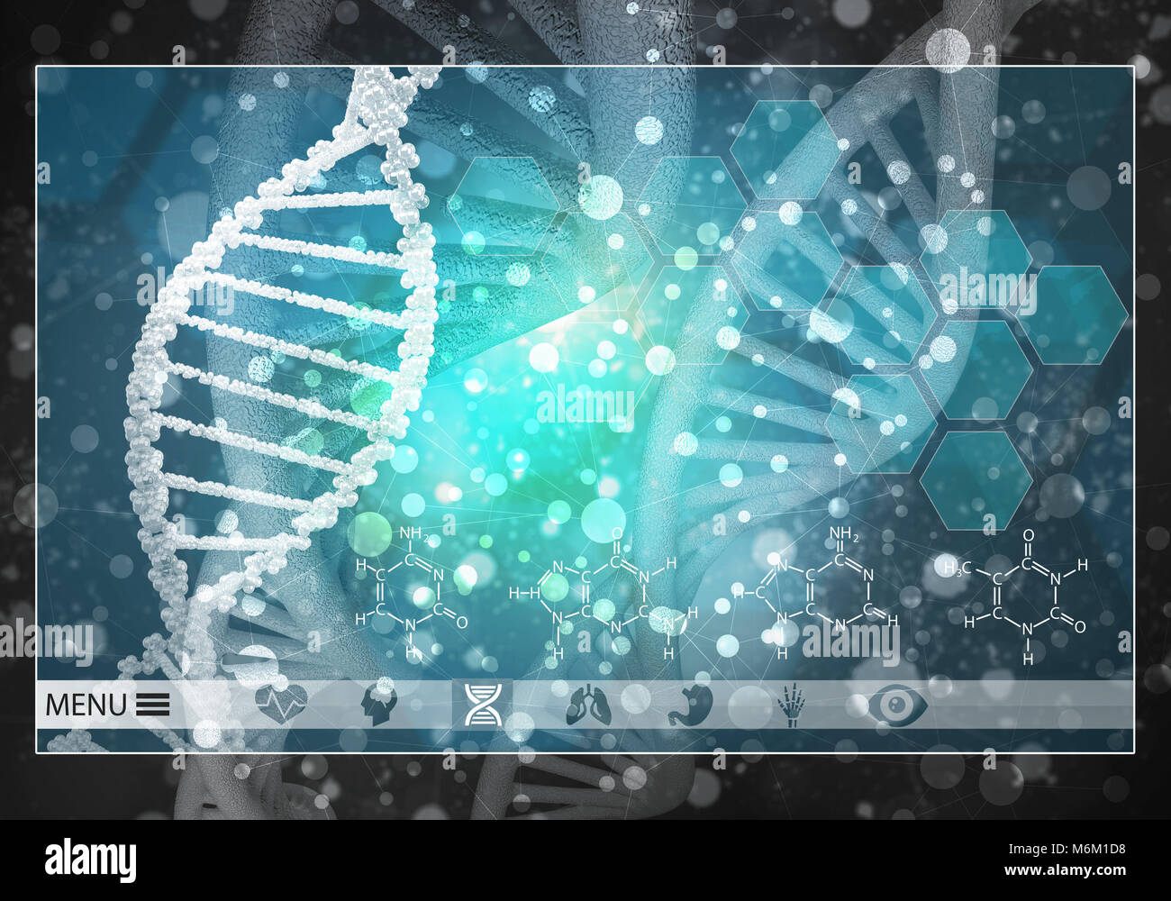 Medicine user interface Stock Photo - Alamy