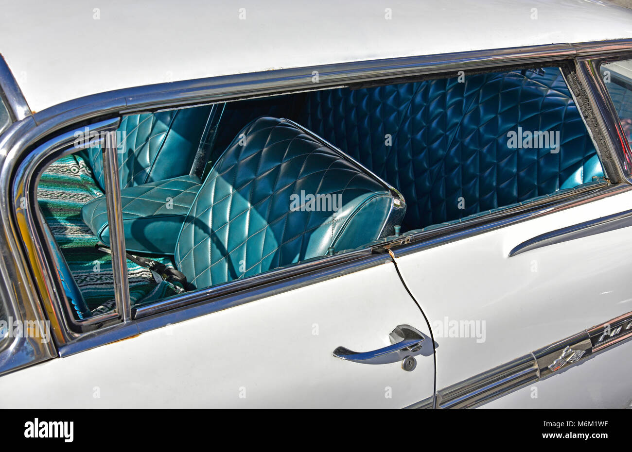 interior of classic american chevrolet impala Stock Photo - Alamy