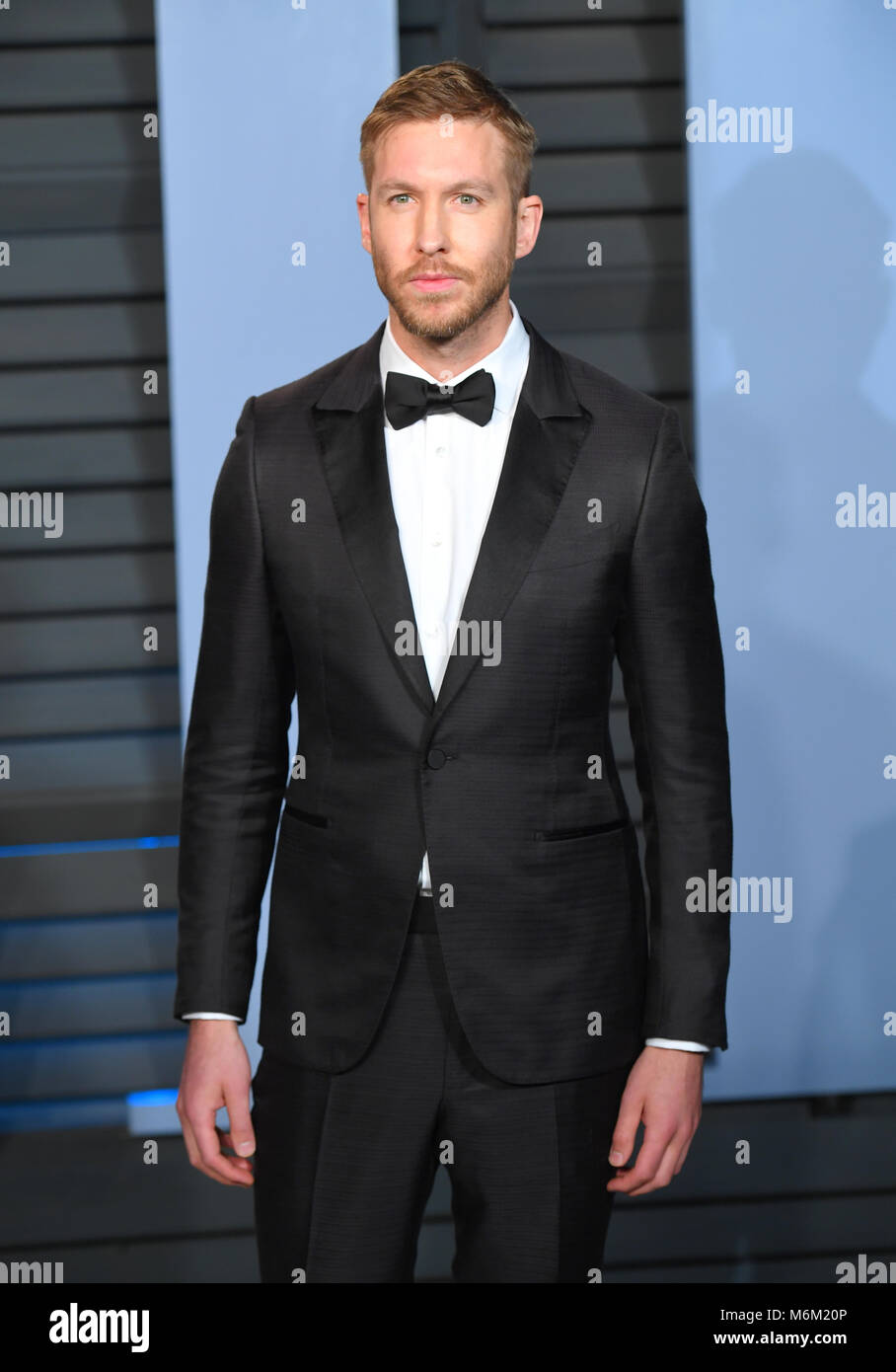 Calvin Harris arriving at the Vanity Fair Oscar Party held in Beverly ...