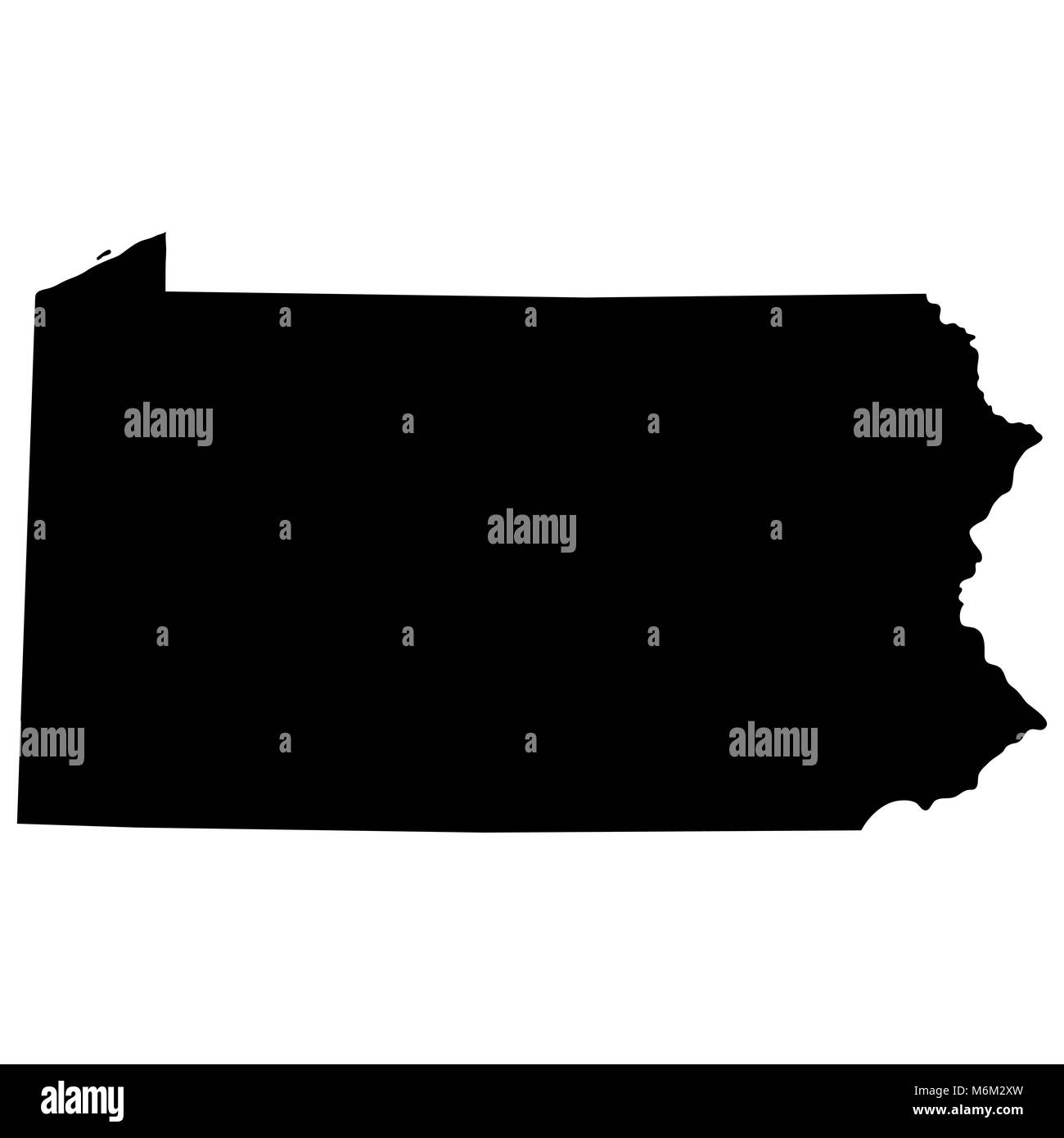 pennsylvania outline map