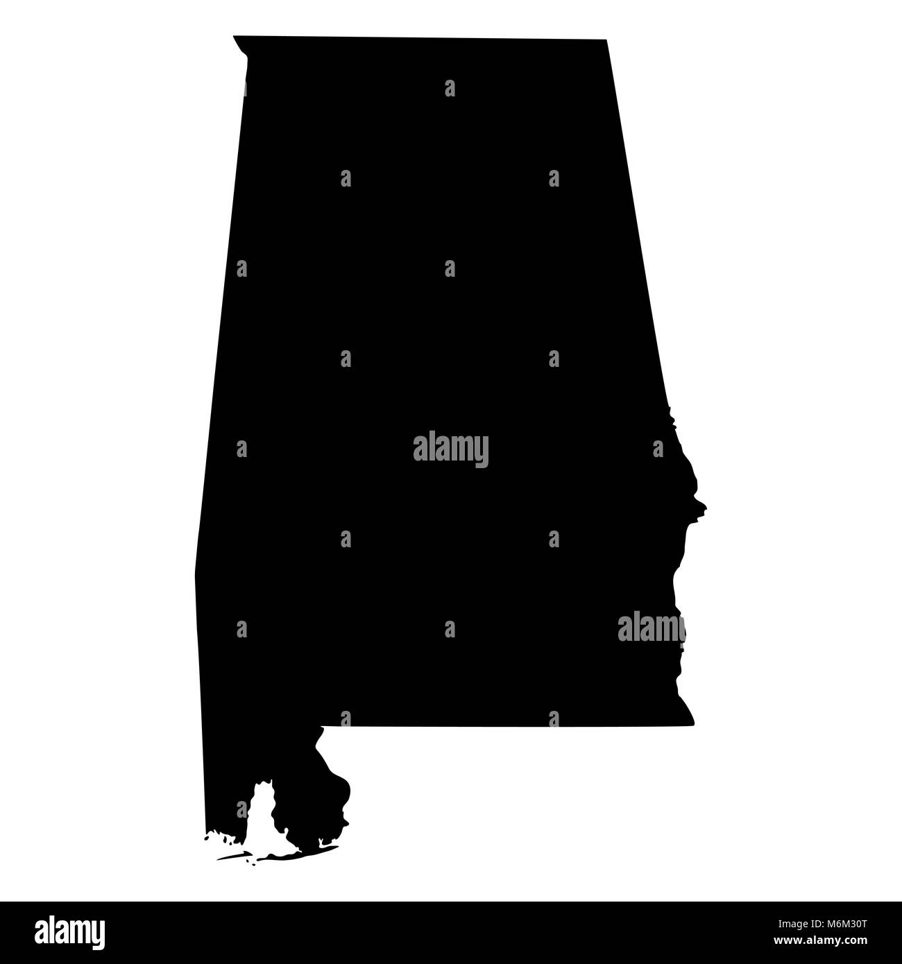 map of the U.S. state of Alabama Stock Vector Image & Art - Alamy