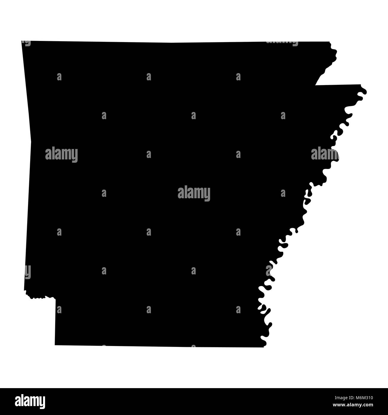 Map of arkansas Stock Vector Images - Alamy