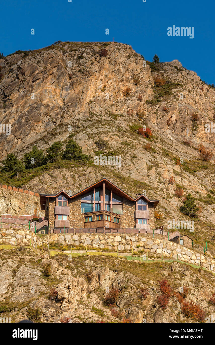 Nice landscape from a mountains in country Andorra Stock Photo - Alamy
