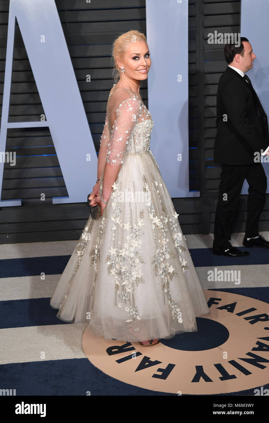 Lindsey Vonn Arriving At The Vanity Fair Oscar Party Held In Beverly