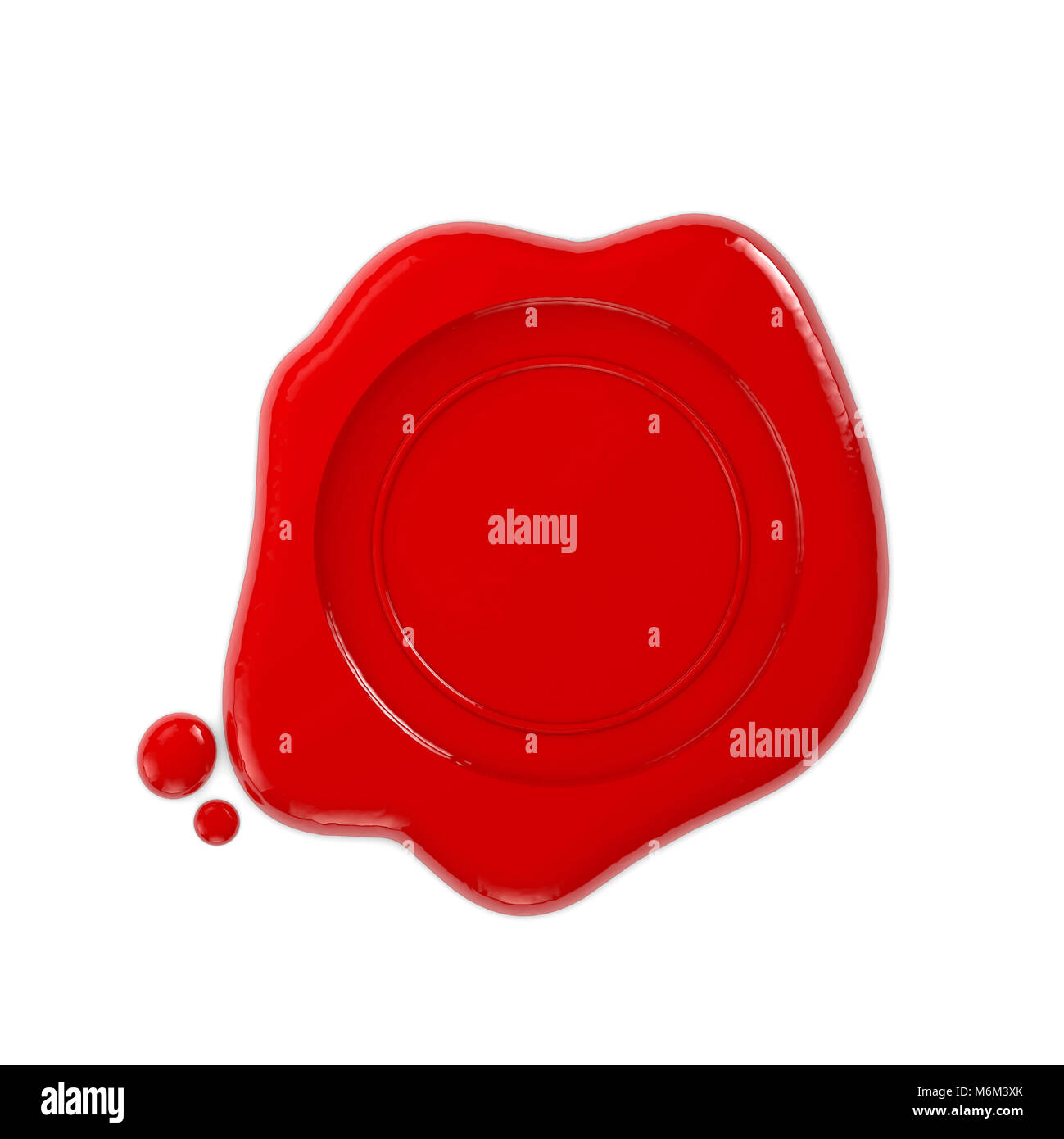 Red seal wax stamp Cut Out Stock Images & Pictures - Alamy