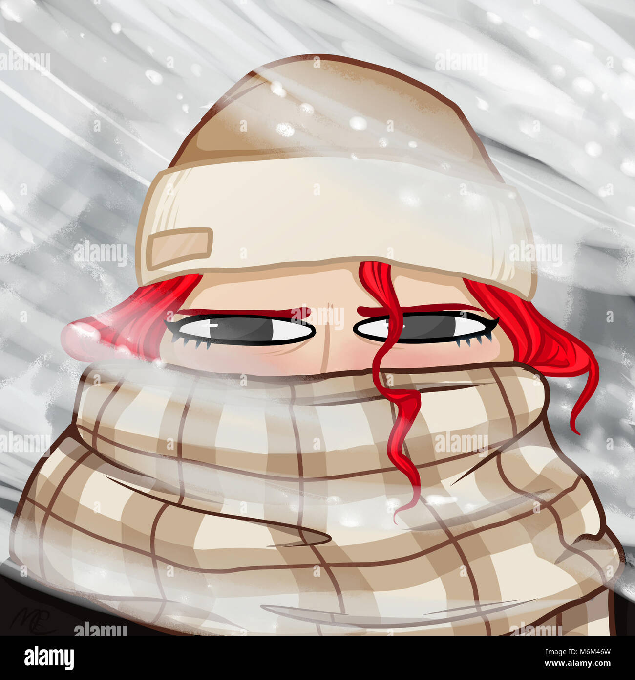 Angry weather illustration hi-res stock photography and images - Alamy