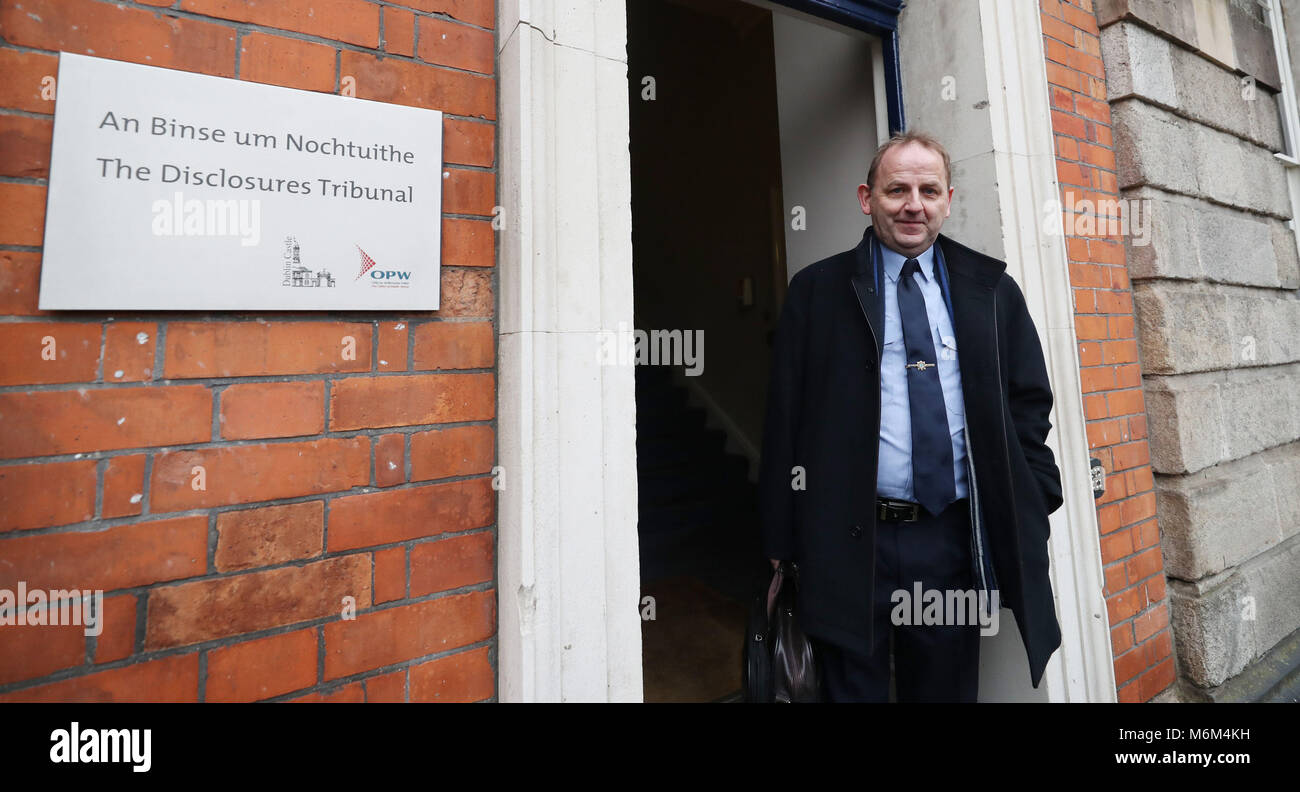 Garda Sergeant Maurice McCabe arrives to give evidence at the ...