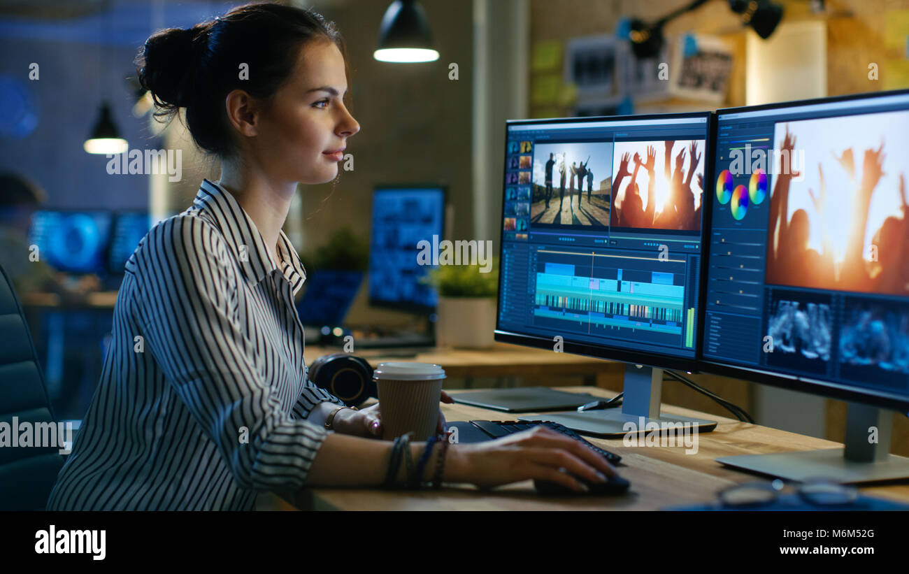 Film editing studio hi-res stock photography and images - Alamy
