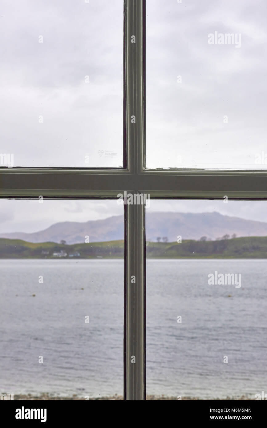 Looking through the Window with the Isle of Lismore in the background ...