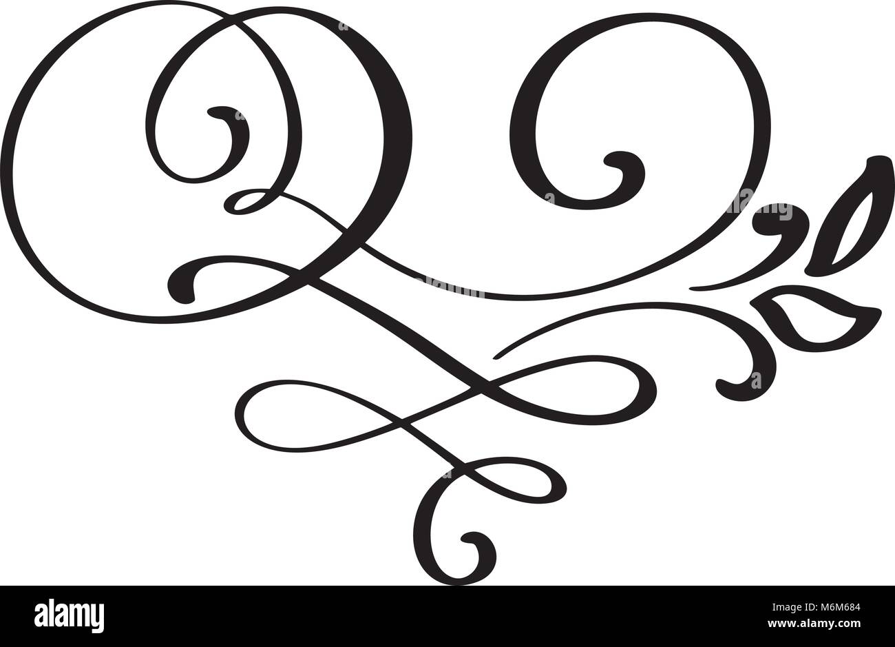 Calligraphy Swirly Design