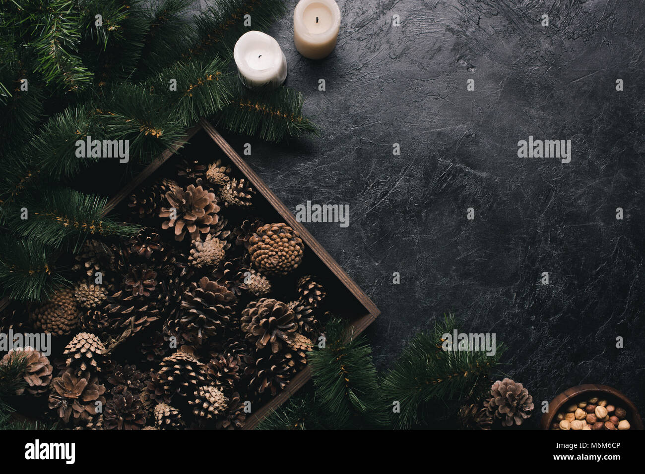 Empty wooden box from above hi-res stock photography and images - Alamy