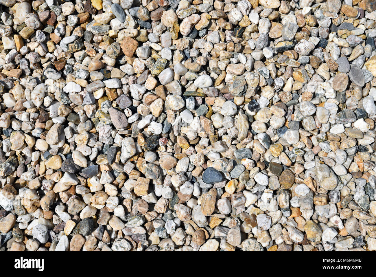 quarrying of gravel and sand in a gravel pit - background pebbles Stock ...