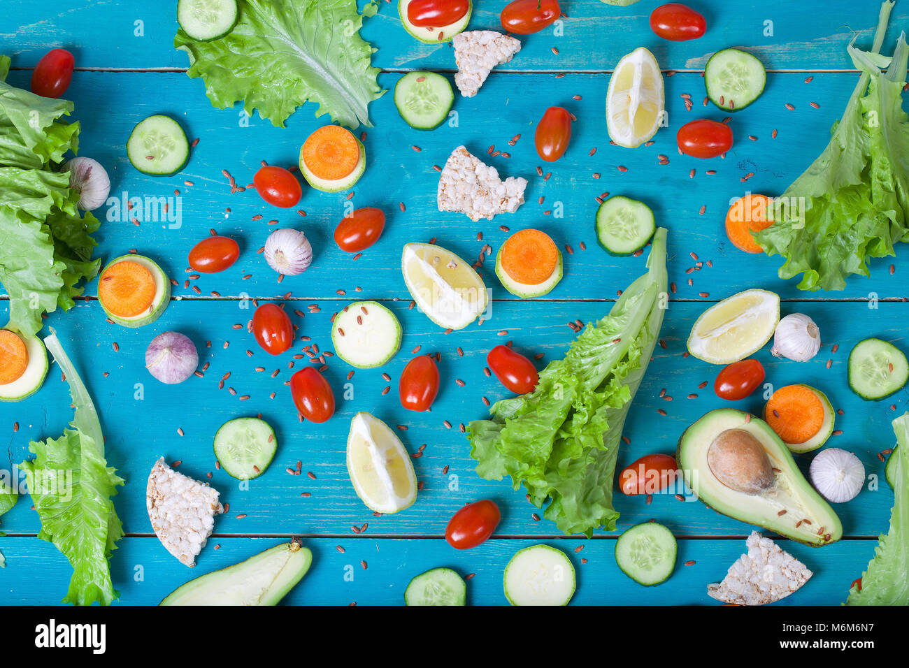 Food intake observation and control. Flat lay Stock Photo - Alamy