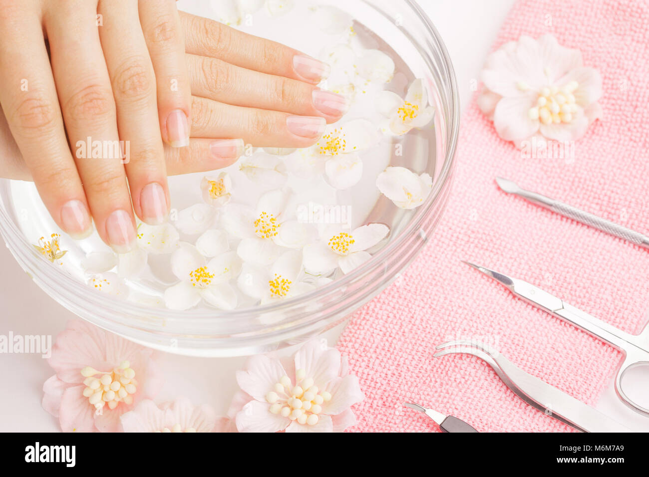 Female hands with manicure Stock Photo - Alamy
