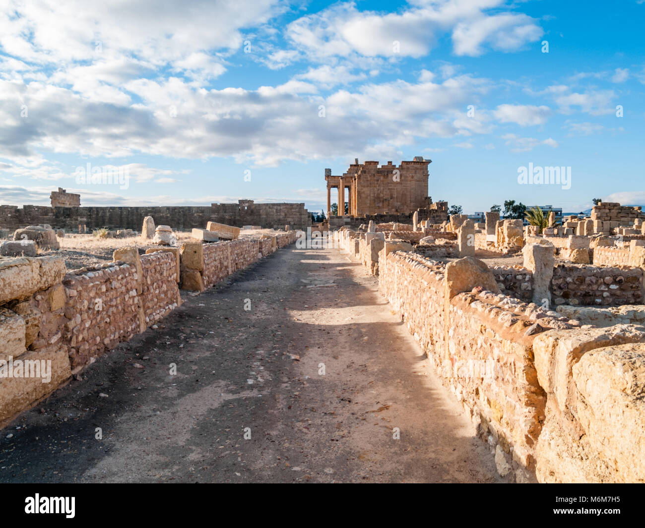 The archaeological site of Sbeitla is located in Sbeitla in Tunisia, in ...