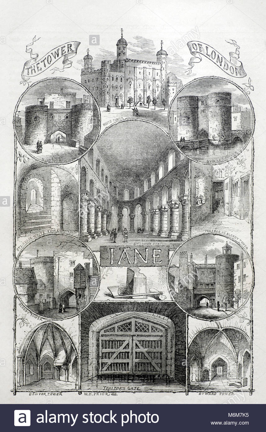 Tower of london prison illustration hi-res stock photography and images ...