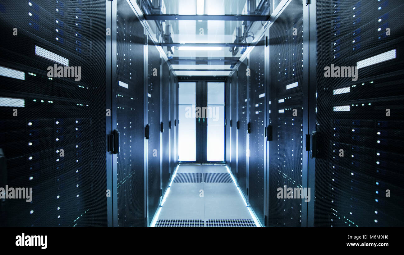 Data center rows rack server hi-res stock photography and images - Alamy