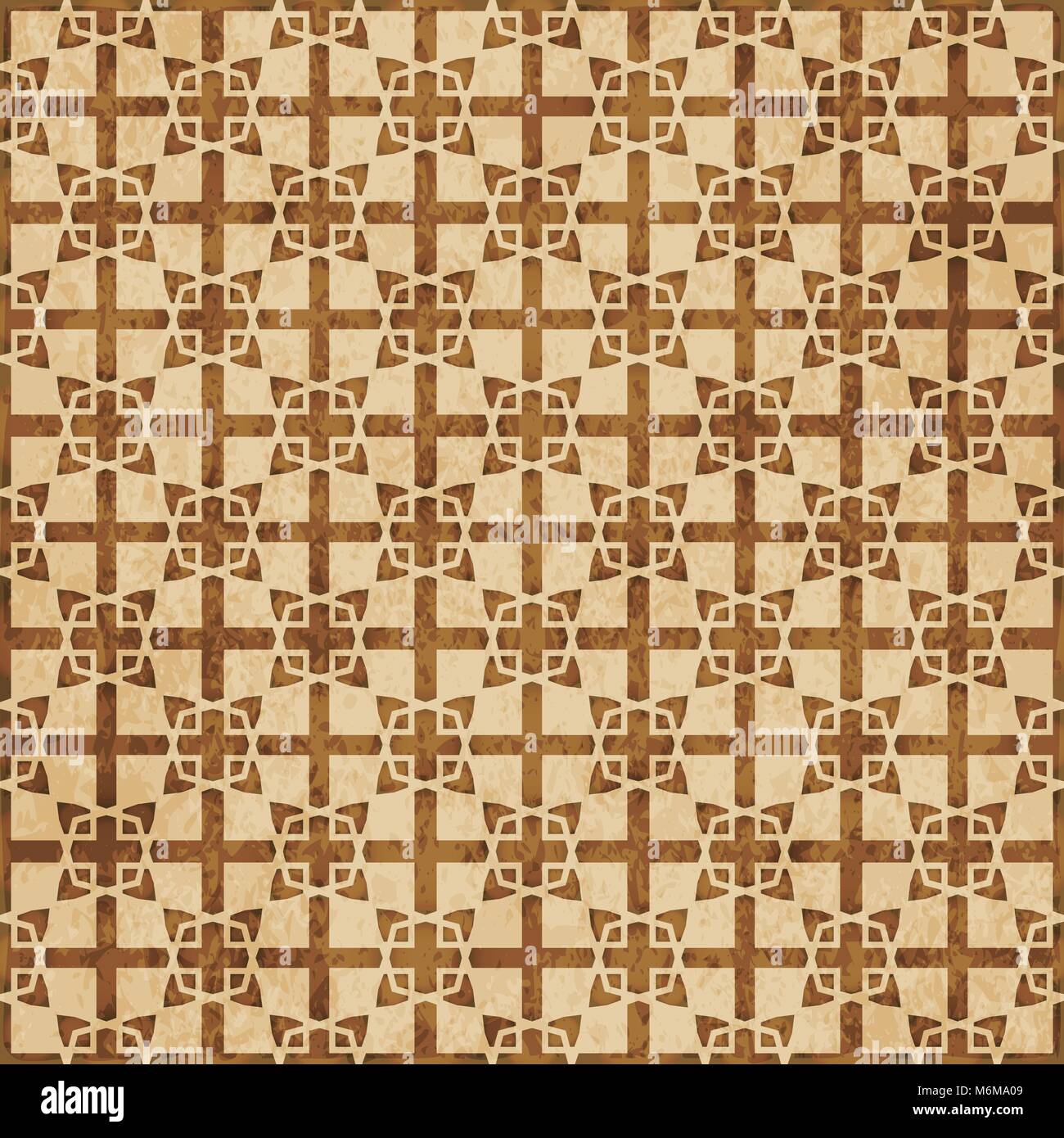 Retro brown Islam seamless geometry pattern background eastern style ...