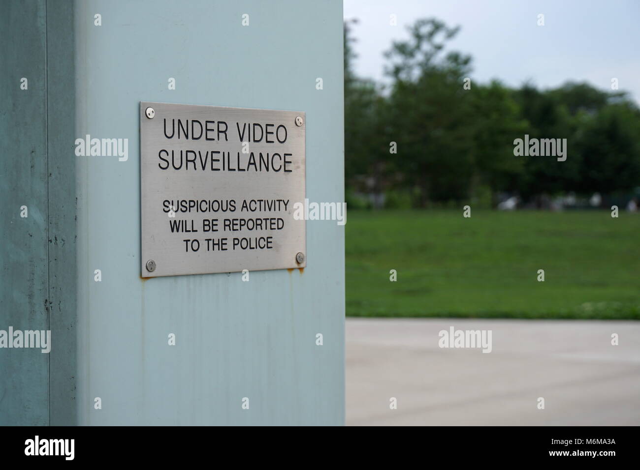Suspicious activity sign hi-res stock photography and images - Alamy