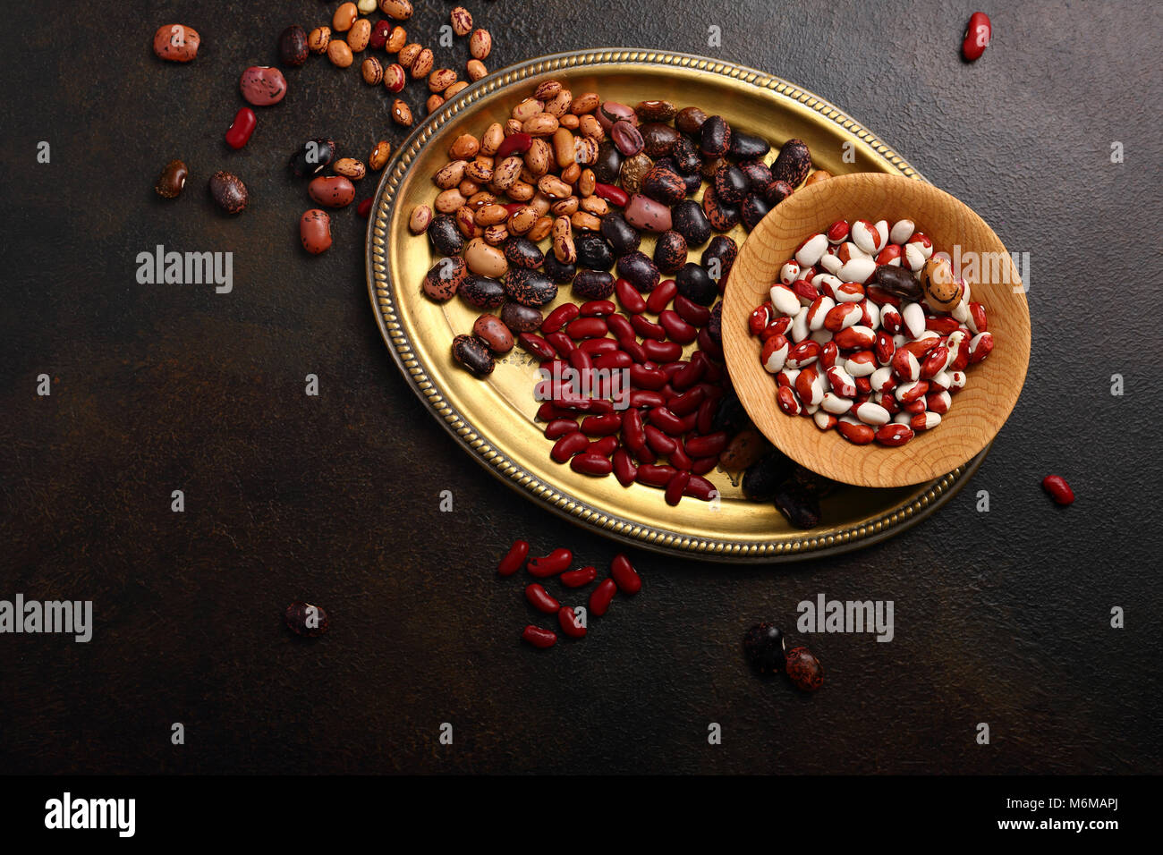 Raw beans set, healthy food Stock Photo - Alamy