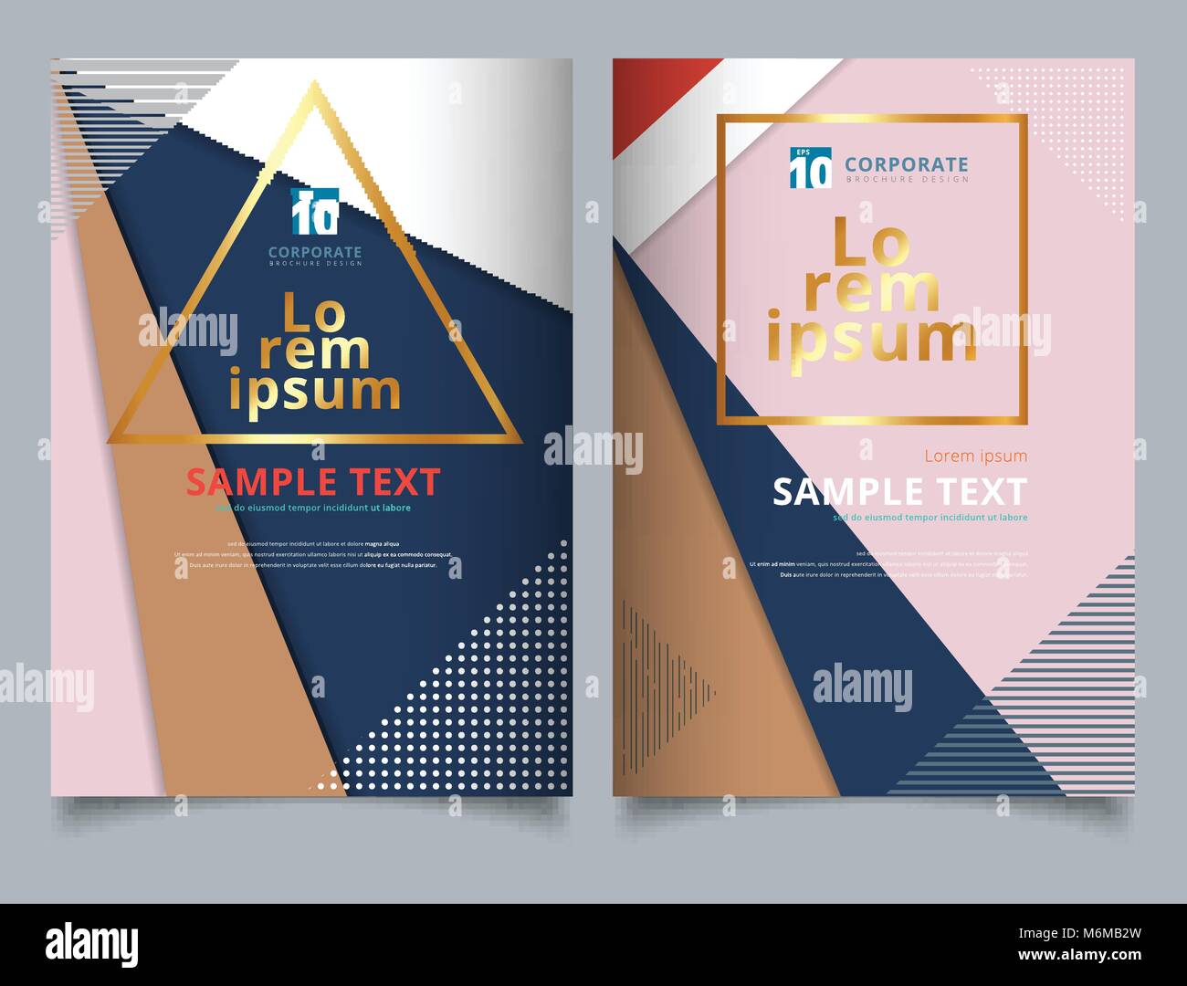 Abstract geometric triangles with circles and lines pattern multicolor ...