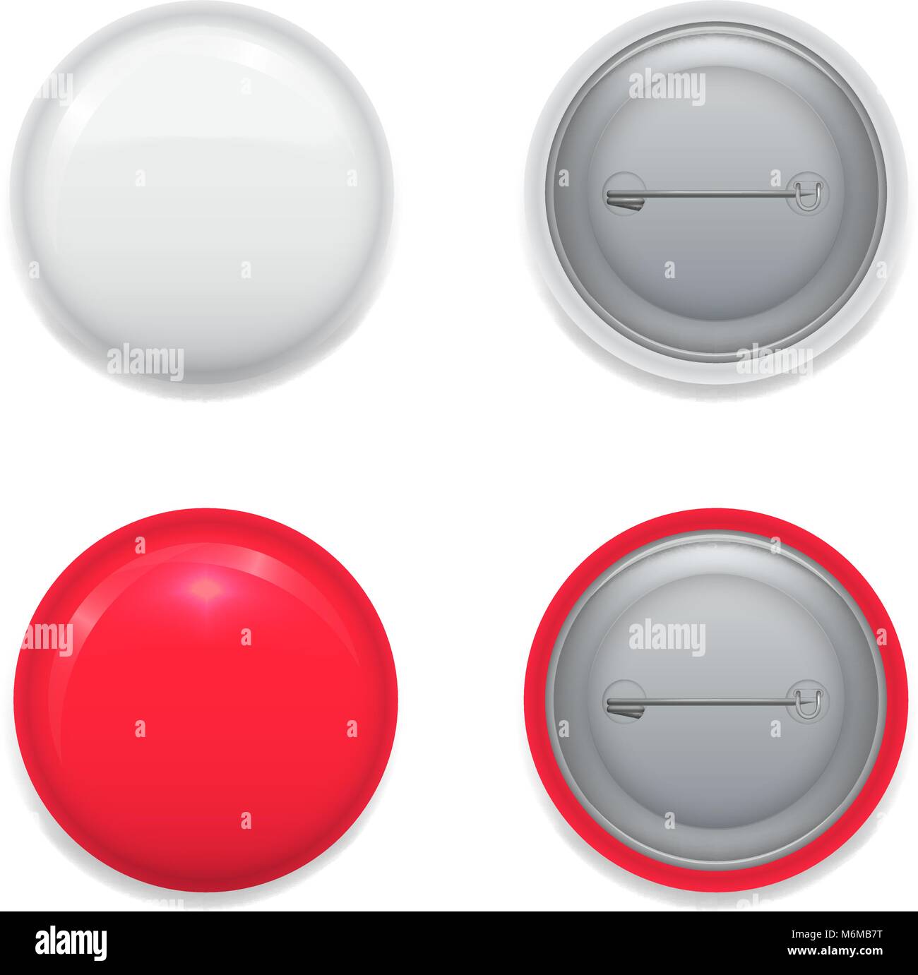 Metal pin badge Stock Vector Images - Alamy