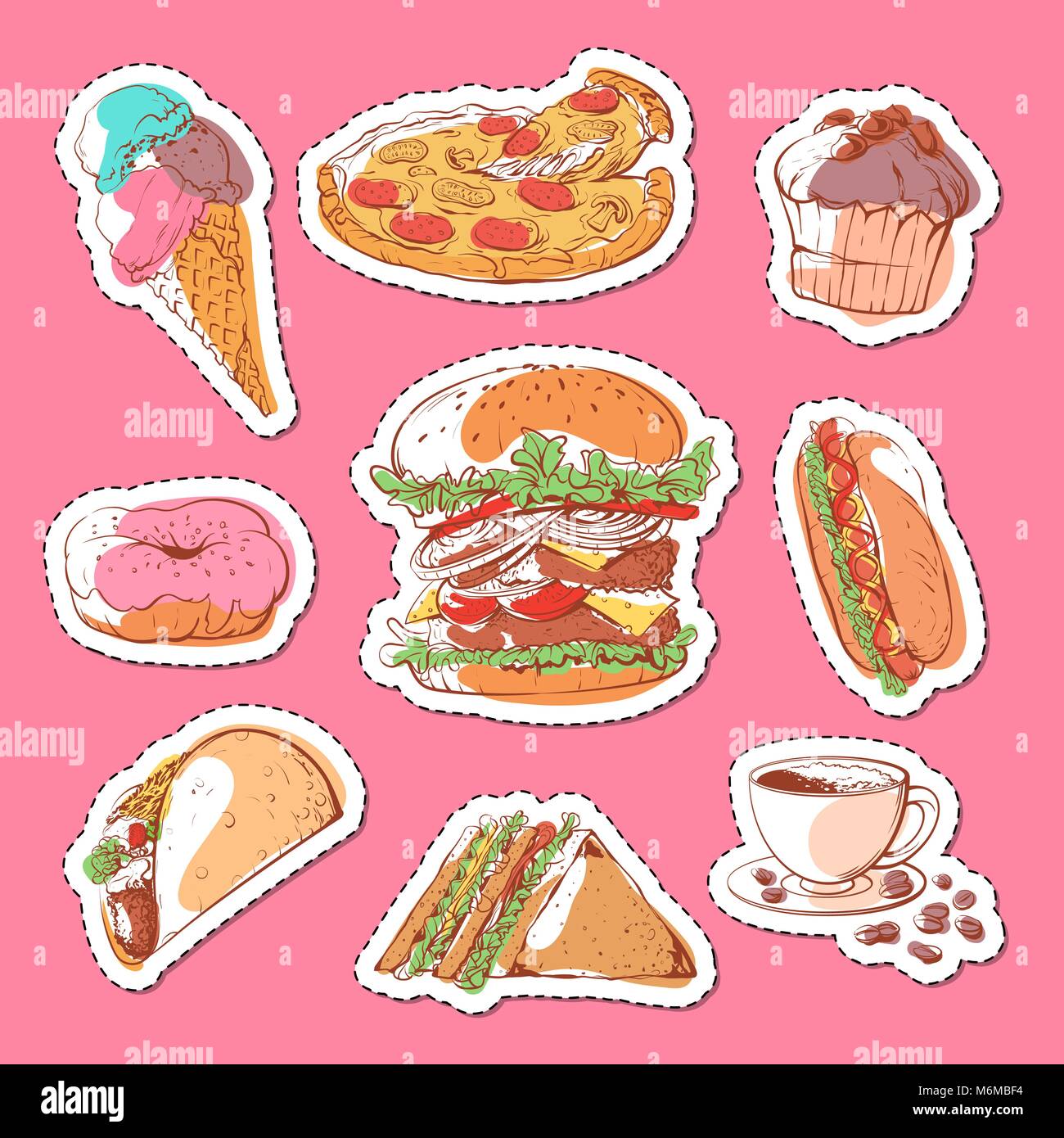 Hot dog drink isolated Stock Vector Images - Alamy