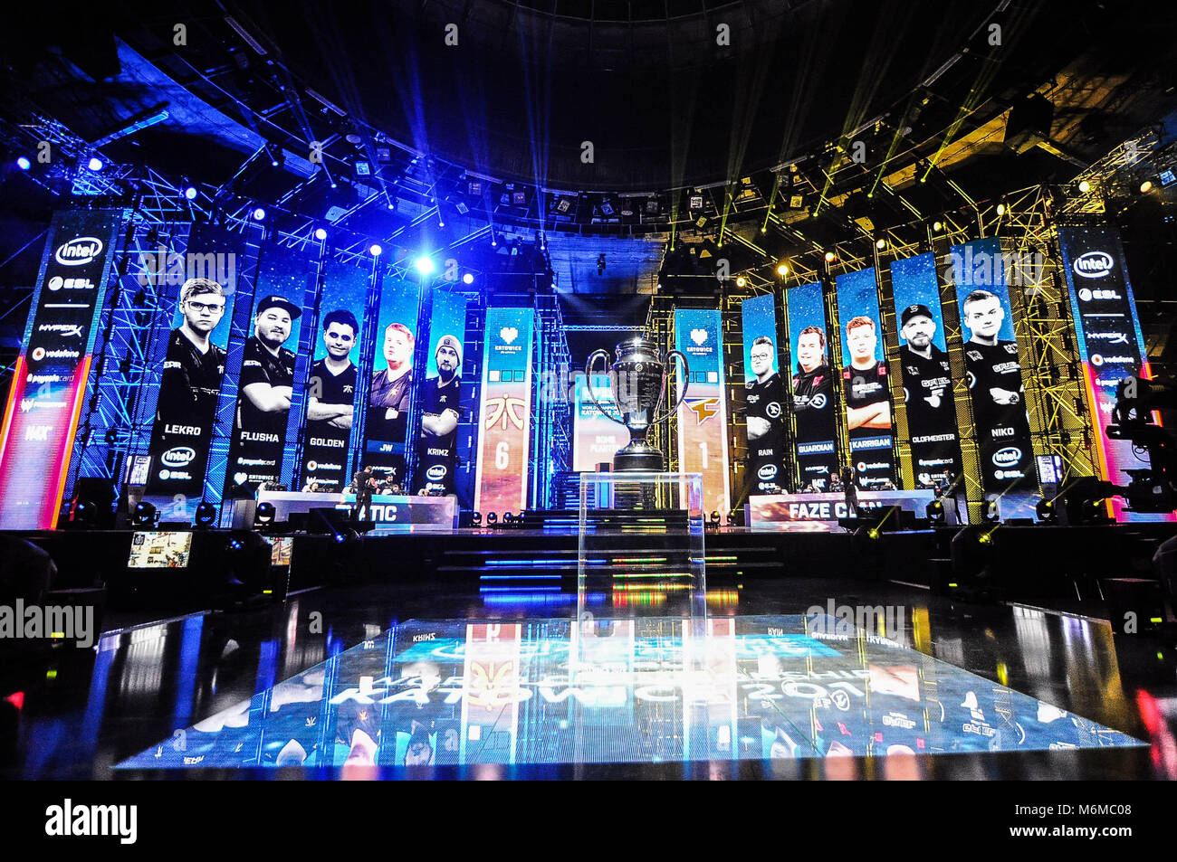 KATOWICE, POLAND - MARCH 04: Look on a stage during Counter-Strike ...