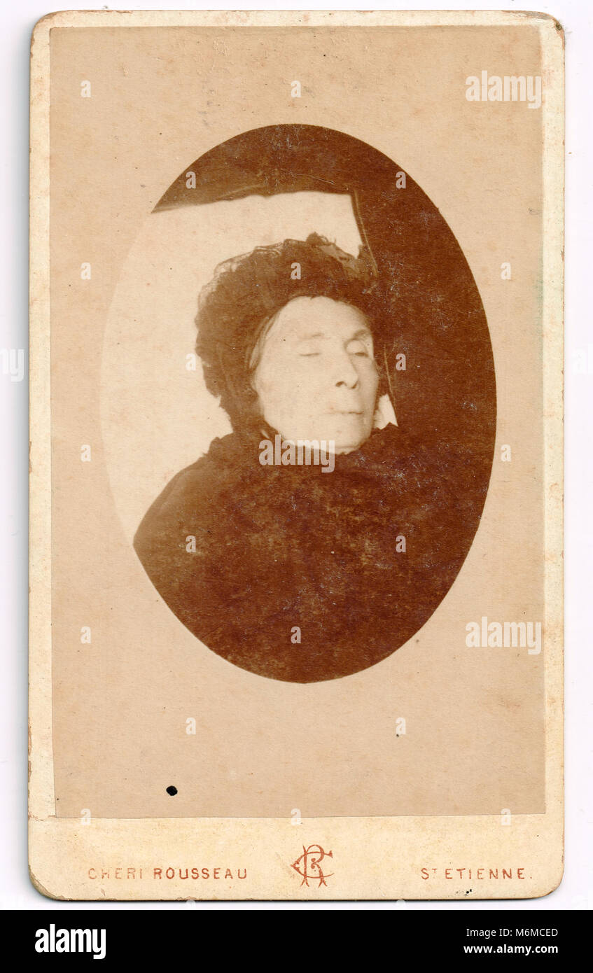 Mortuary portrait, France Stock Photo - Alamy