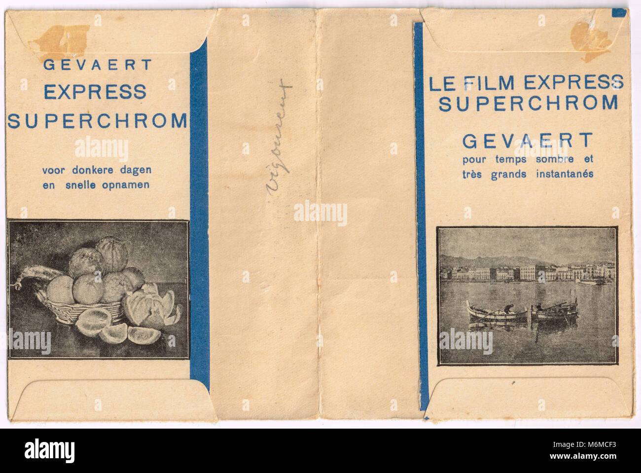 A Gevaert photo prints enveloppe, circa1950ies Stock Photo - Alamy