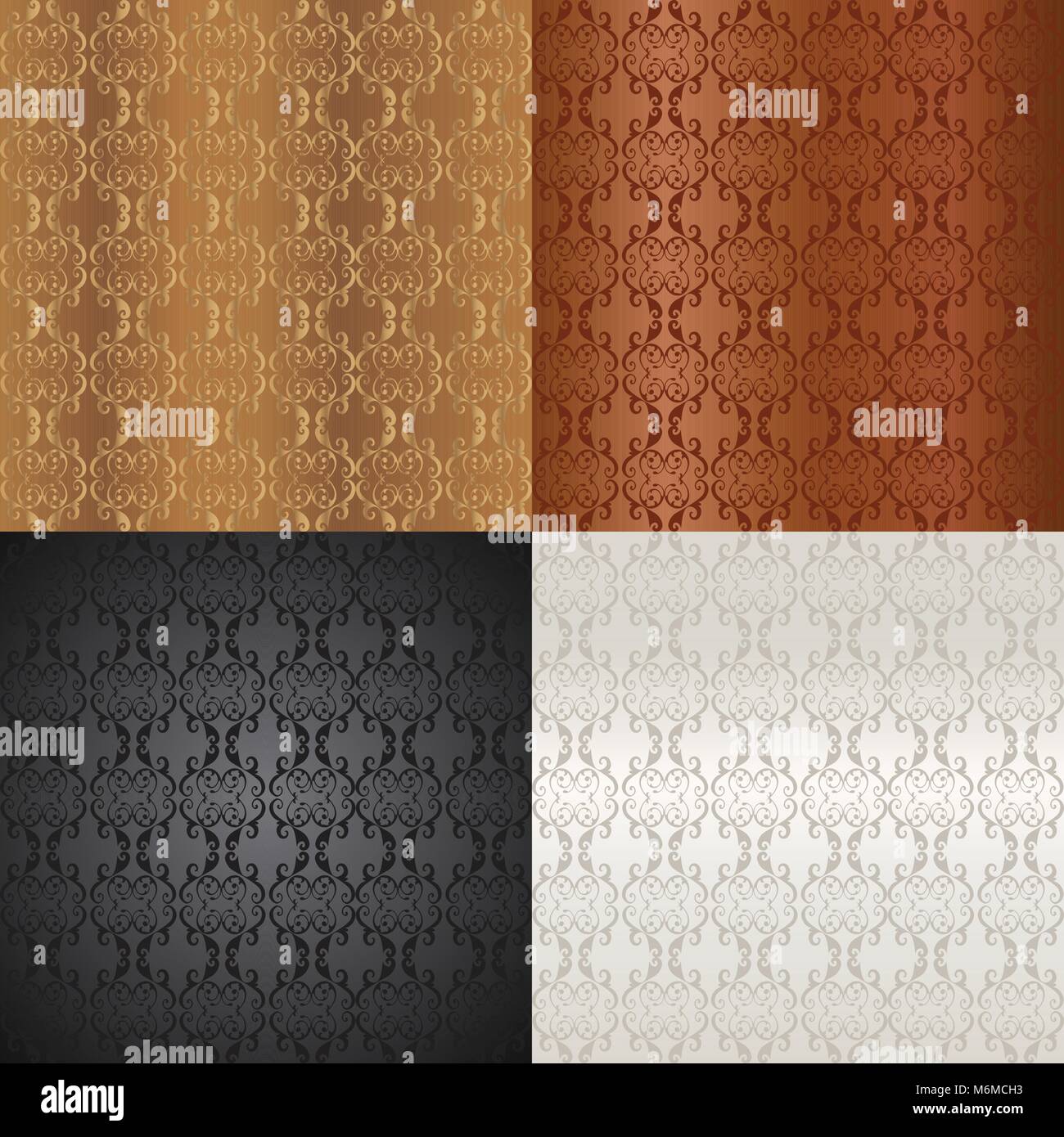 Four Seamless small floral elements wallpaper Stock Vector Image & Art ...