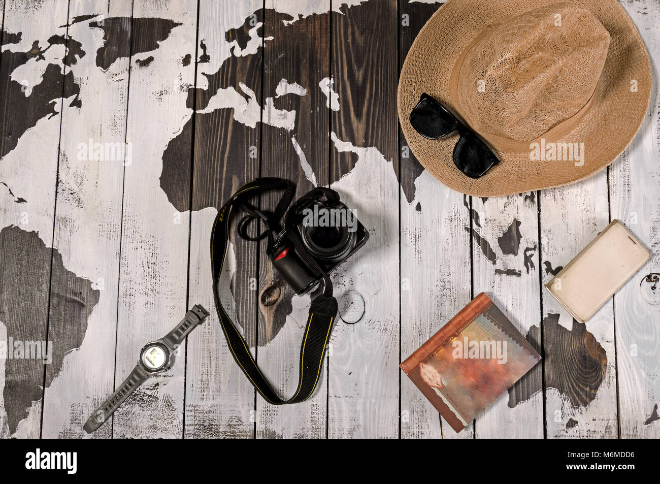 Map table travel planning hi-res stock photography and images - Alamy