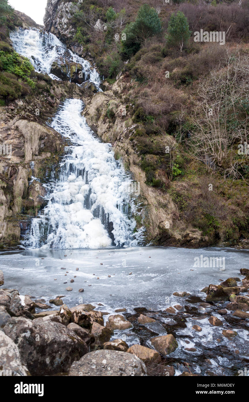 Assaranca Waterfall, Maghera, Ardara, County Donegal, Ireland. The ...