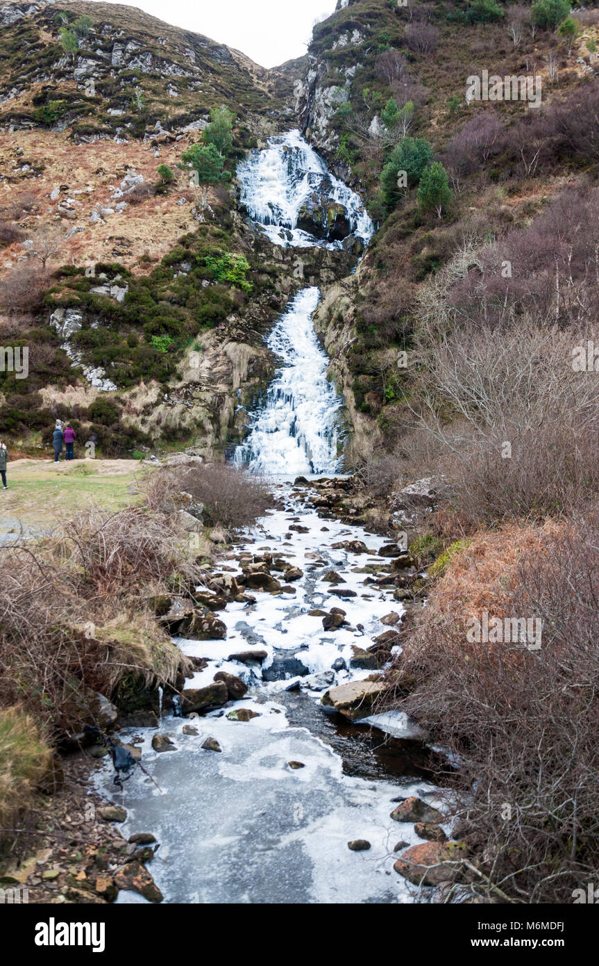 Assaranca Waterfall, Maghera, Ardara, County Donegal, Ireland. The ...