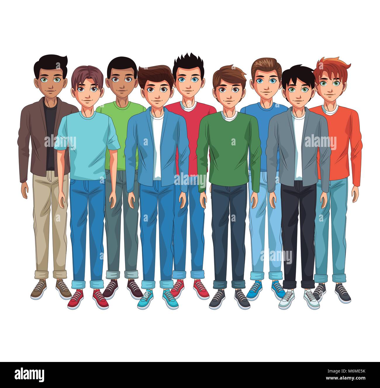 Young men cartoon Stock Vector Image & Art - Alamy