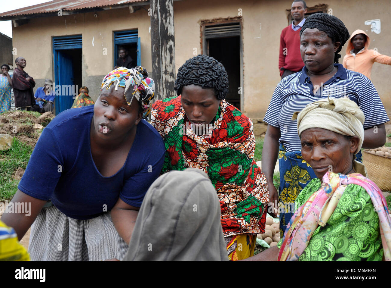 Uganda, Lake Mutanda Village Stock Photo - Alamy