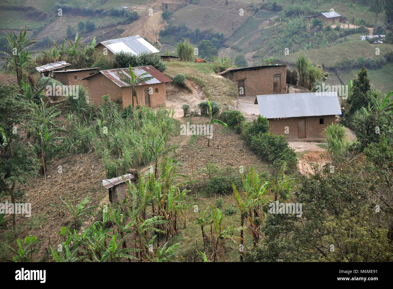 Uganda, Lake Mutanda Village Stock Photo - Alamy