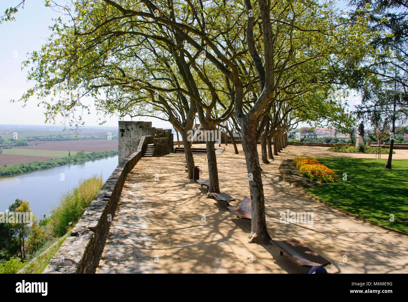 Park in spring, Santarem, Portugal Stock Photo - Alamy