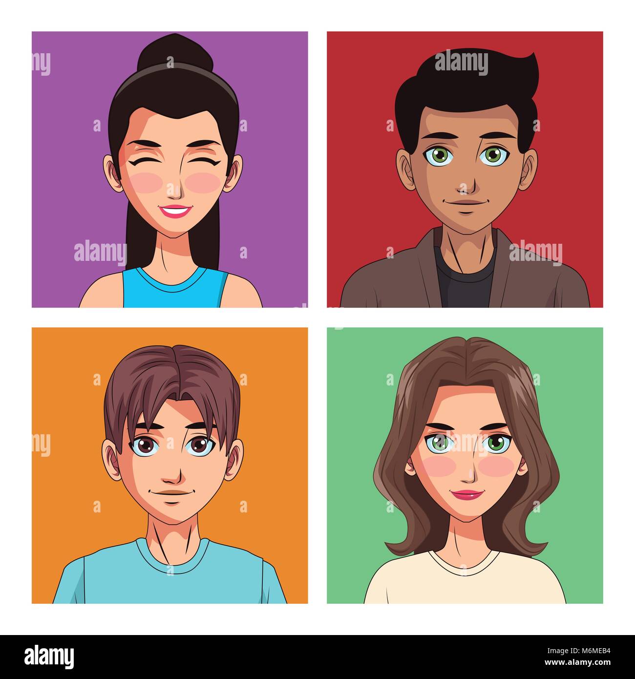 Young people cartoon Stock Vector Image & Art - Alamy