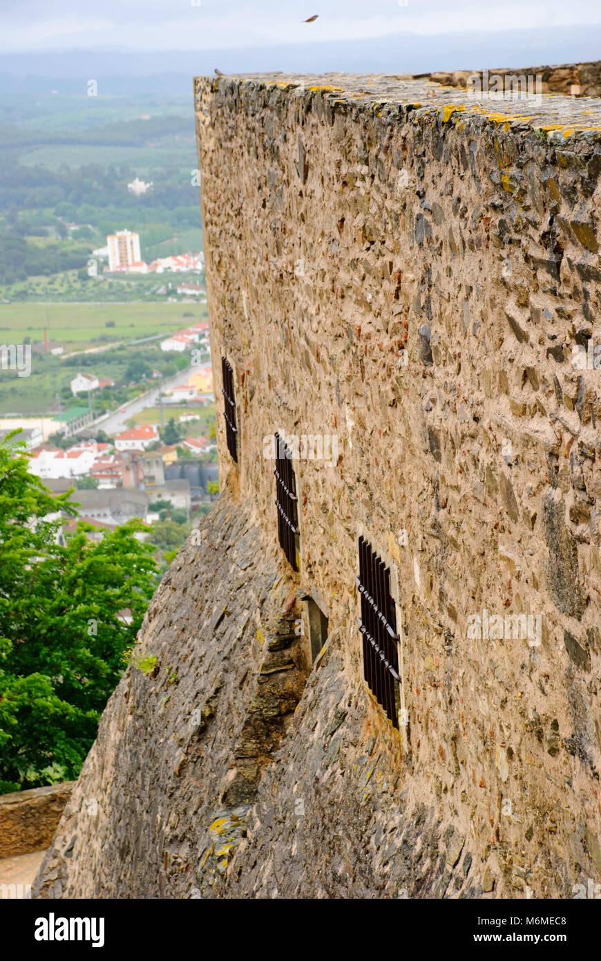 Castle tower in Abrantes, Portugal Stock Photo - Alamy
