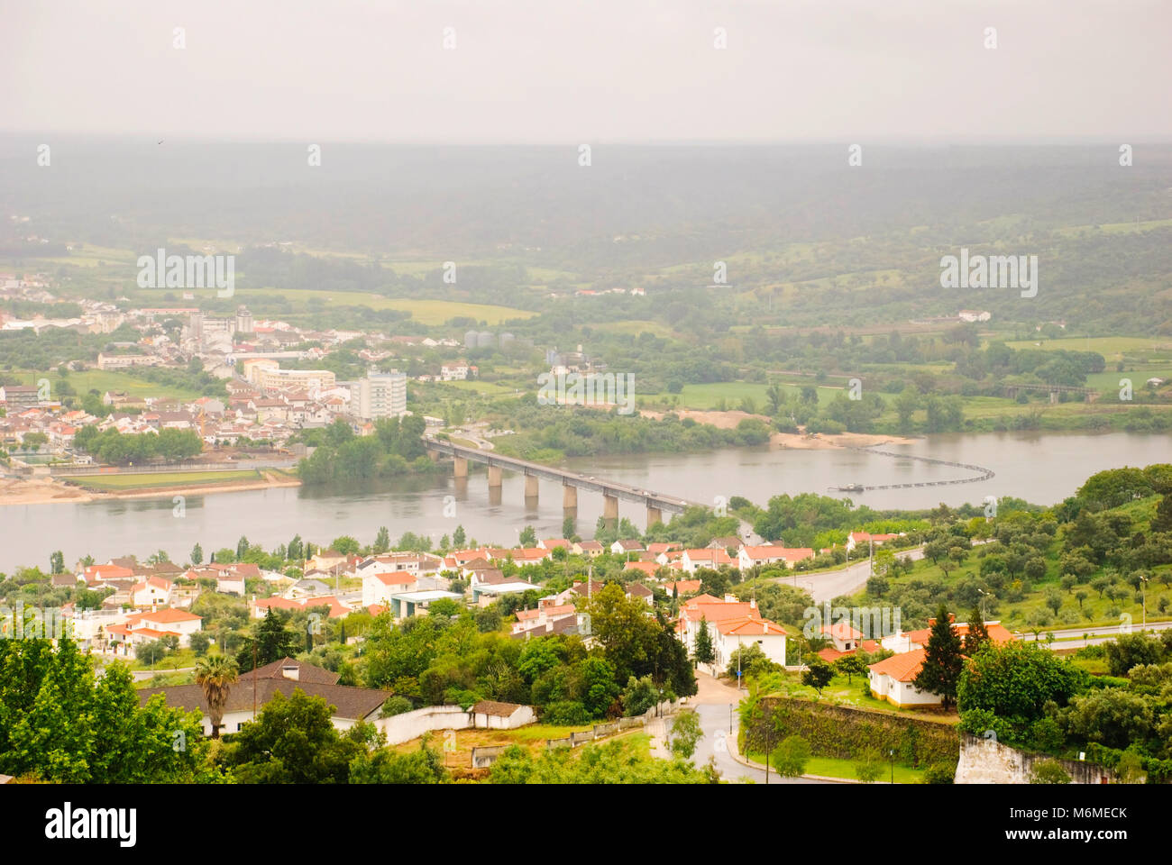 Tejo, Tagus river valley at Abrantes, Portugal Stock Photo - Alamy